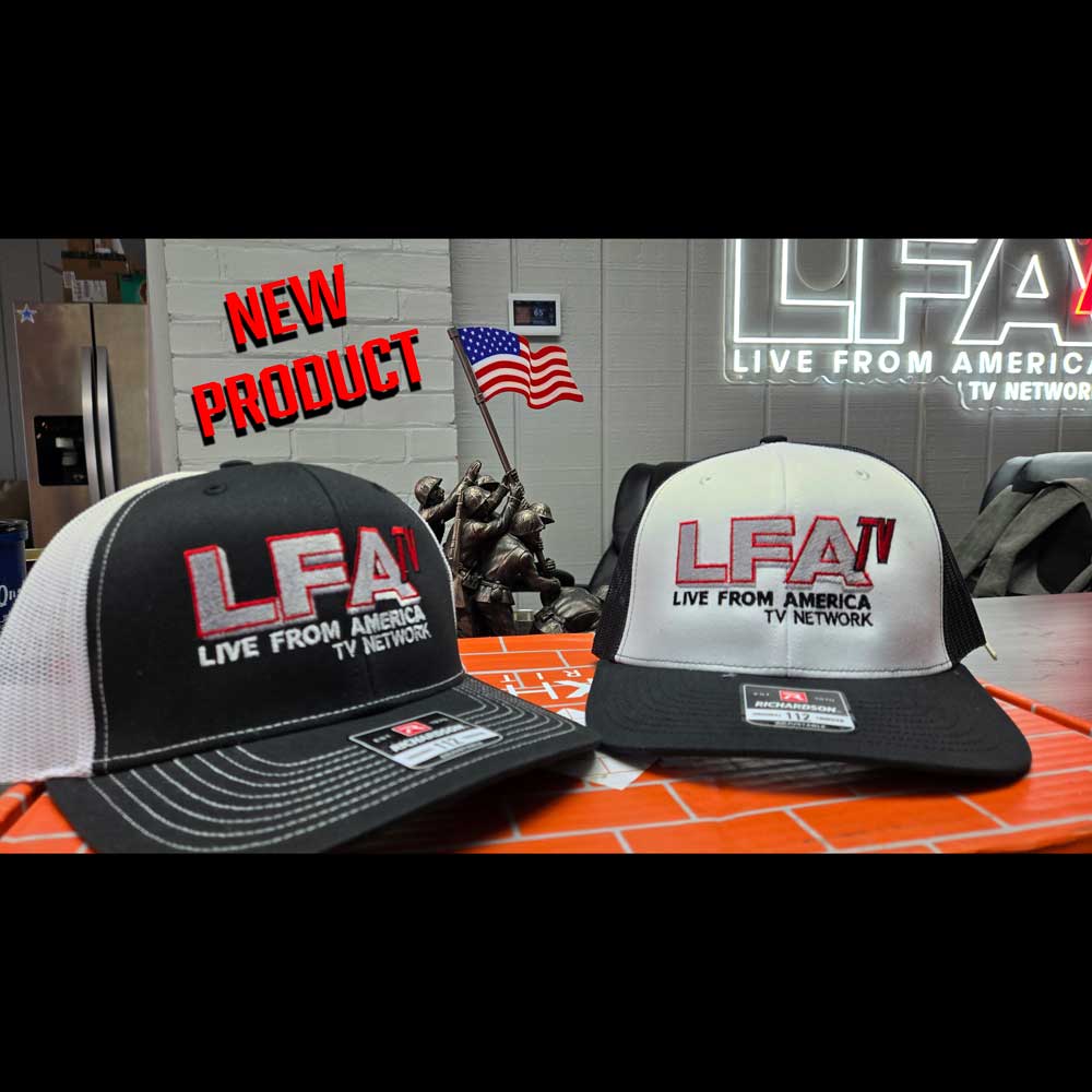 OFFICIAL LFA LOGO - 2 COLOR HATS - LFATV - LIVE FROM AMERICA - 2025